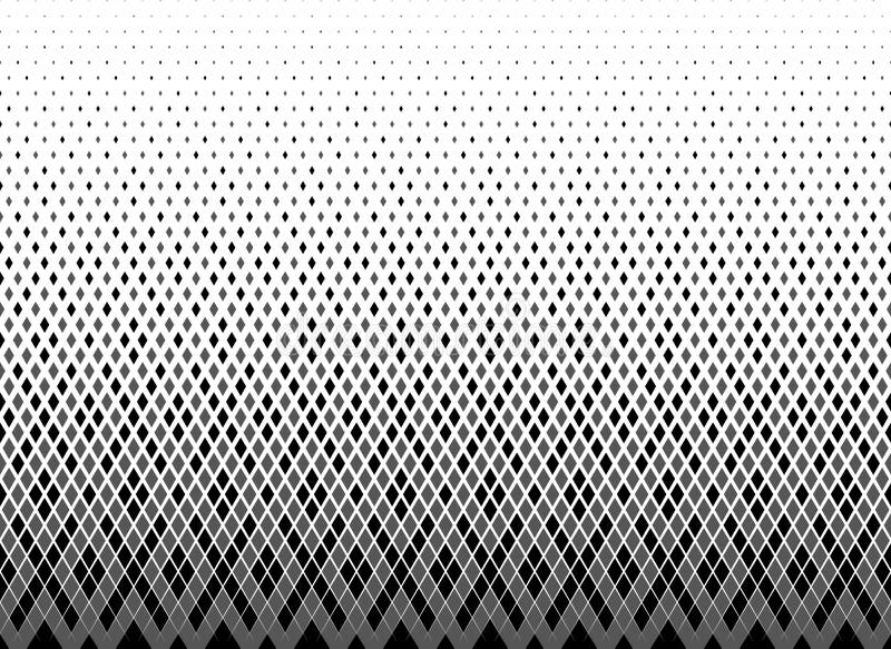 Halftone Vector Background. Filled with Black Diamonds Stock Vector ...