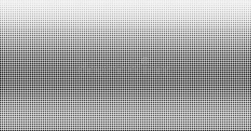 Gradient Dotted Background on Transparent. Horizontal Dotwork Pattern ...