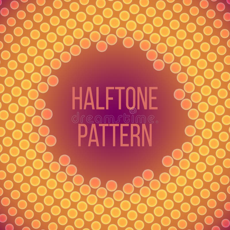 Halftone Vector Background. Circle Halftone. Pop Art Template Stock ...