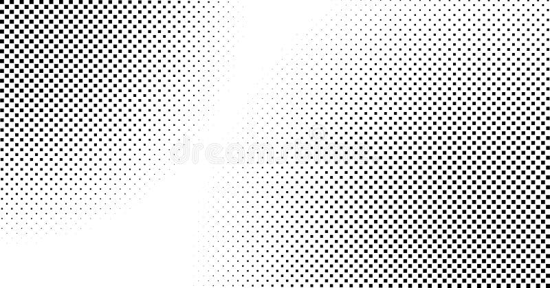 Halftone Vector Background. Square Halftone Gradient Backdrop. Black ...