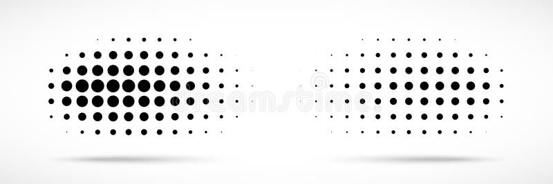 Halftone Vector Dots Curved Gradient Pattern Background. Curve Dotted ...