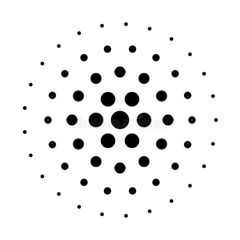 Halftone Vector Illustration. Geometric Half Tone Design Element Stock ...