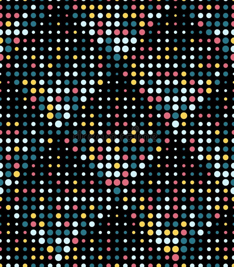 Halftone Vector Seamless Pattern Stock Vector - Illustration of point ...