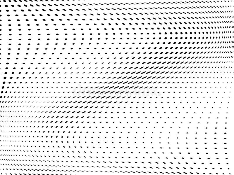 Halftone Wavy Background. Digital Gradient. Dotted Pattern with Circles ...