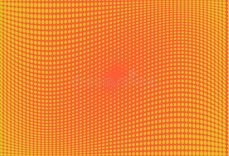 Halftone Wavy Background. Digital Gradient. Dotted Pattern with Circles ...