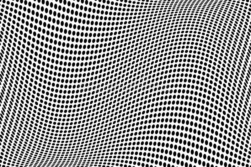 Halftone Wavy Pattern. Comic Background. Dotted Retro Backdrop with ...