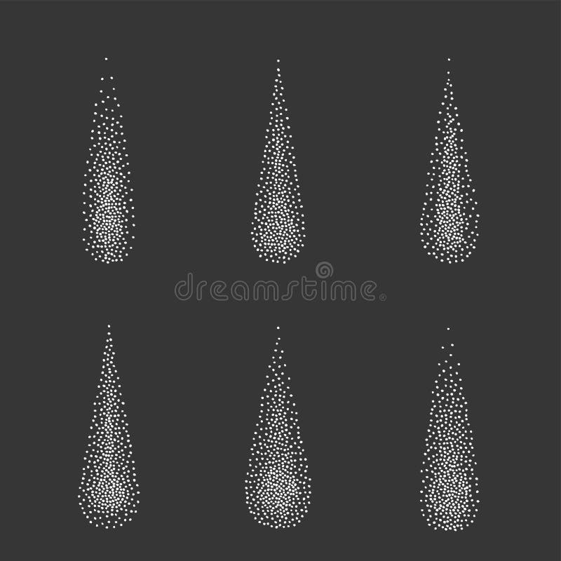 Halftone White Drops of Water of Dots. Vector Illustration Stock Vector ...