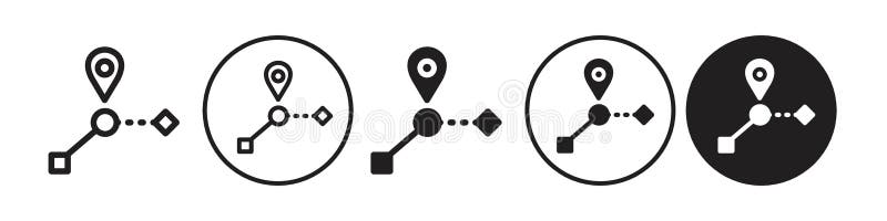 Halfway Icon Vector Set Collection for Web Stock Illustration ...