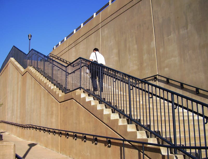 Halfway Up stock image. Image of success, progress, staircase - 270185