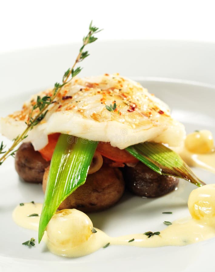 Halibut on Vegetable stock photo. Image of lunch, abundance - 7857022