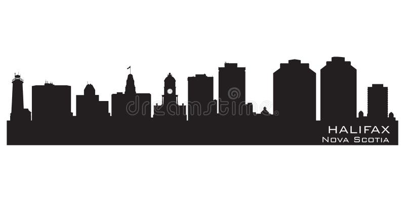 Halifax Canada Skyline. Detailed Vector Silhouette Stock Vector ...