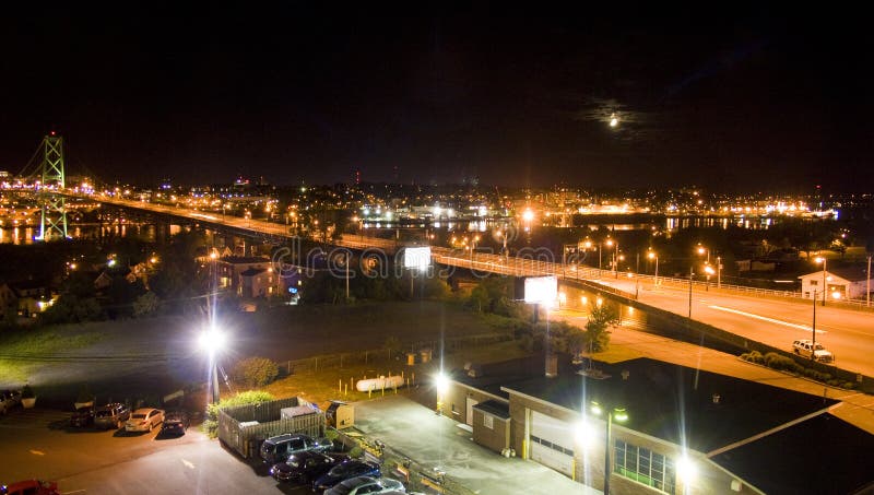 Halifax at Night stock image. Image of scotia, lighting - 80982863