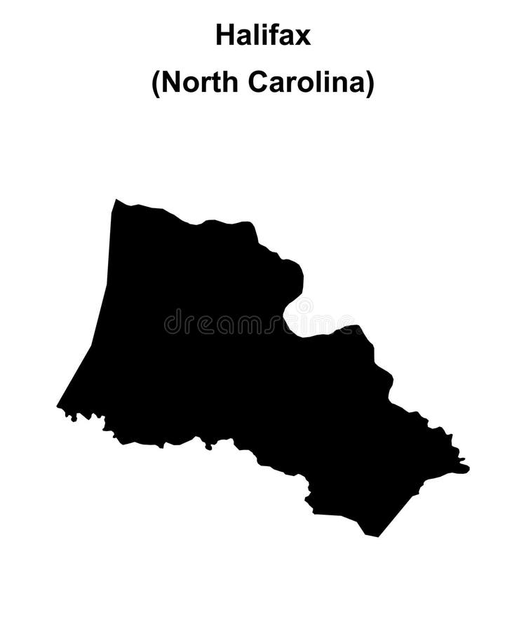 Halifax outline map stock vector. Illustration of boundaries - 357460579