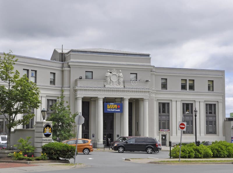 Halifax railway station editorial stock image. Image of building - 20756969