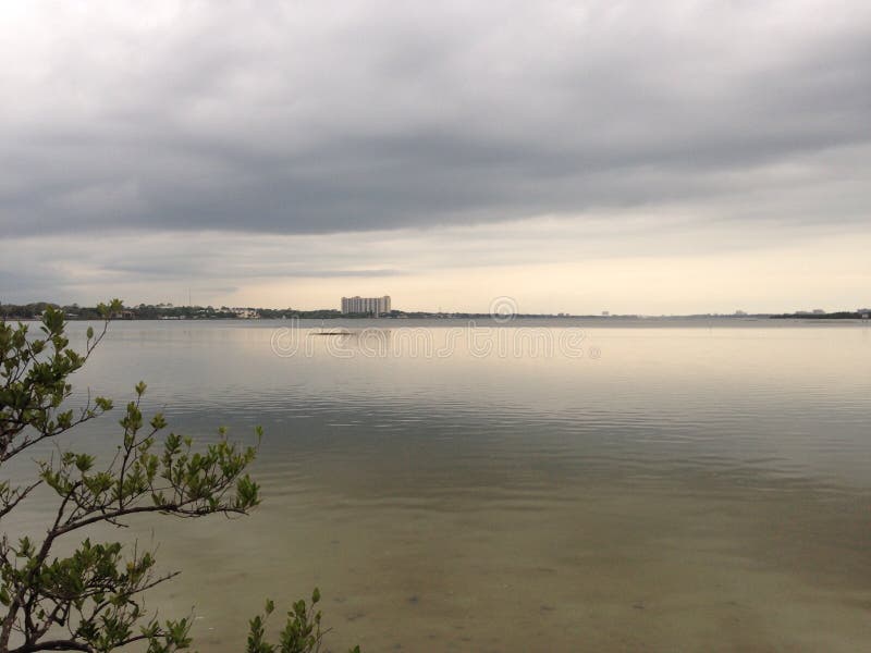 Halifax River in South Daytona, Florida during Sunset. Stock Photo ...