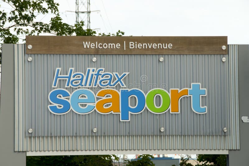 Halifax Seaport Sign - Nova Scotia - Canada Editorial Stock Image ...