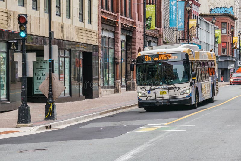 Halifax Transit Bus on the Street Editorial Photography - Image of ...