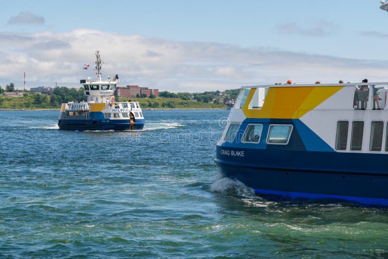 Halifax Transit Ferry Going from Dartmouth To Halifax Editorial Stock ...