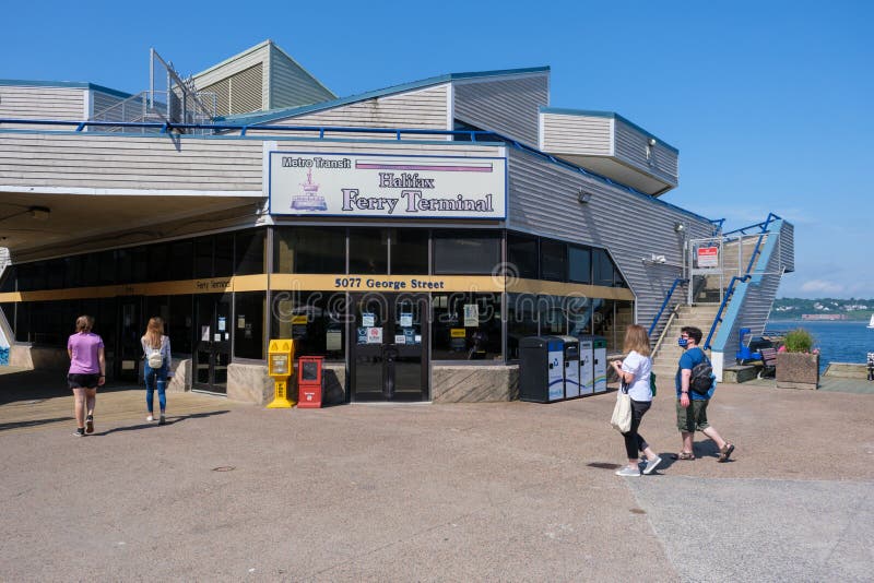 Halifax Transit Ferry Terminal Editorial Stock Photo - Image of beach ...