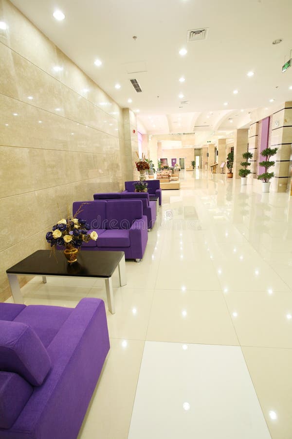 Reception Area stock image. Image of wall, modern, desk - 12528653