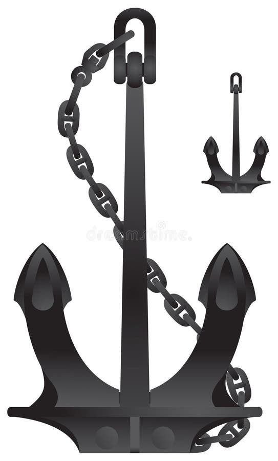 Hall anchor in stock vector. Illustration of sailing - 17229800