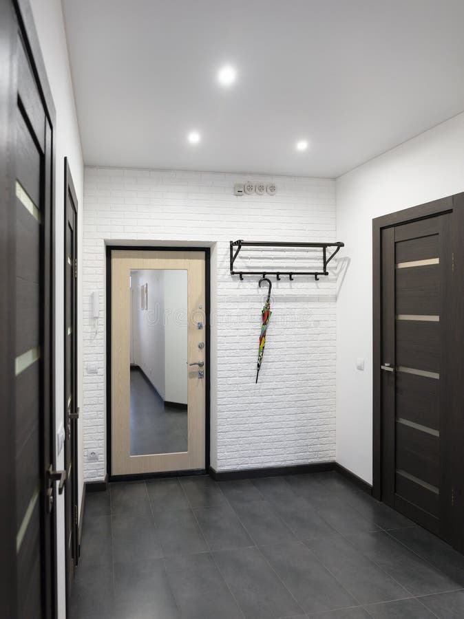 Apartment hall stock photo. Image of doors, decoration - 8665776