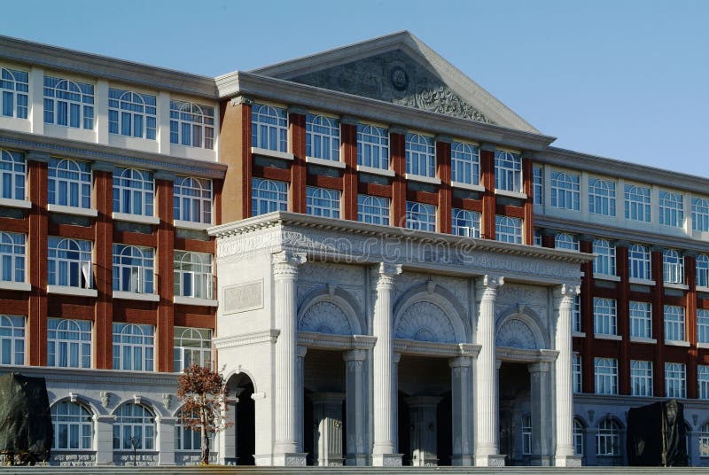 Hall building in college stock photo. Image of academia - 63035604