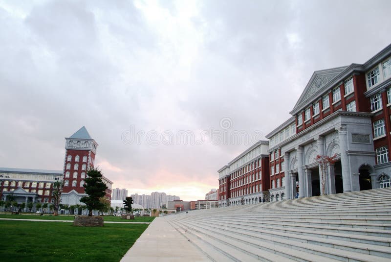 Hall building in college stock image. Image of beauty - 63035861