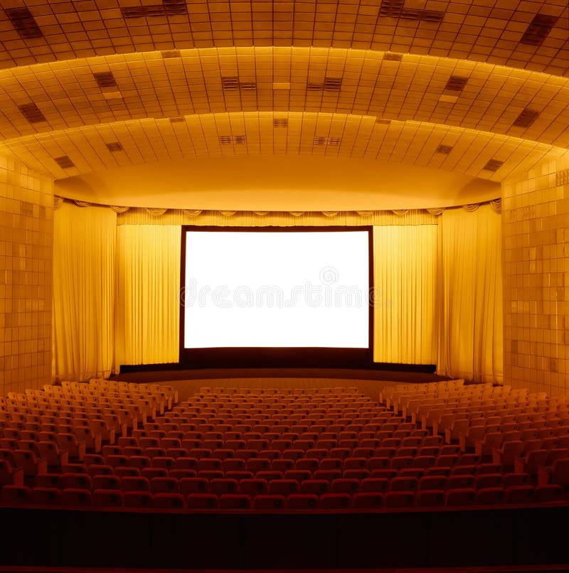 Hall of a cinema stock image. Image of emptiness, hollywood - 2240013