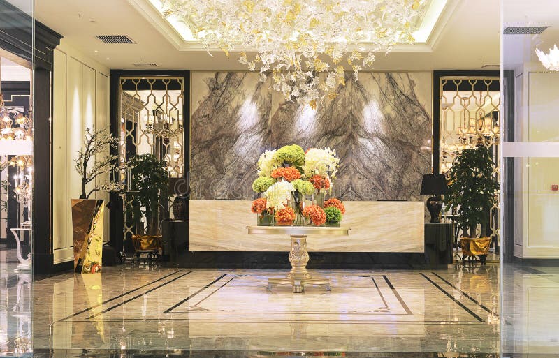 Hall De Réception De Réception Photo éditorial - Image du couloir ...