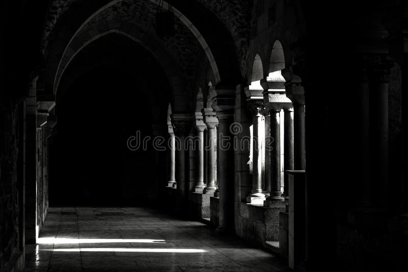 Dark hall stock image. Image of birthplace, place, nativity - 101556213