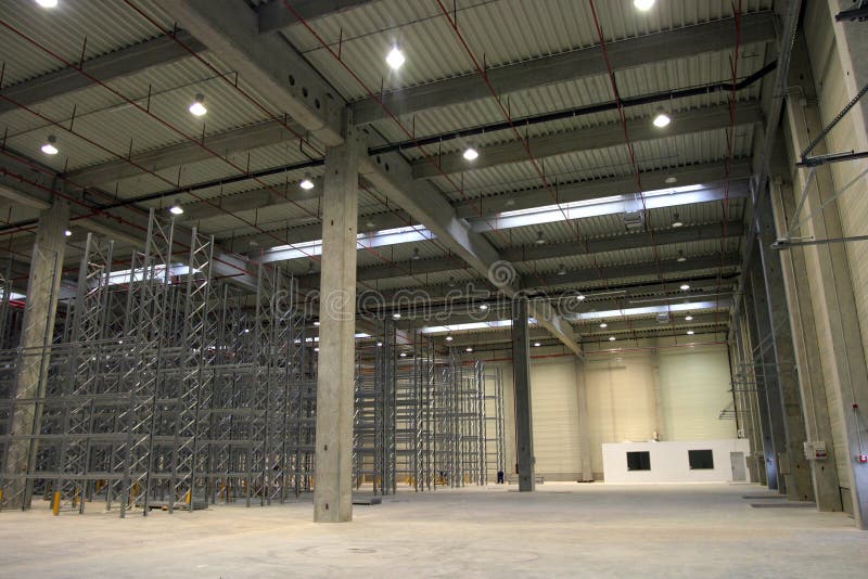 Hall of a factory stock photo. Image of building, rays - 7172218