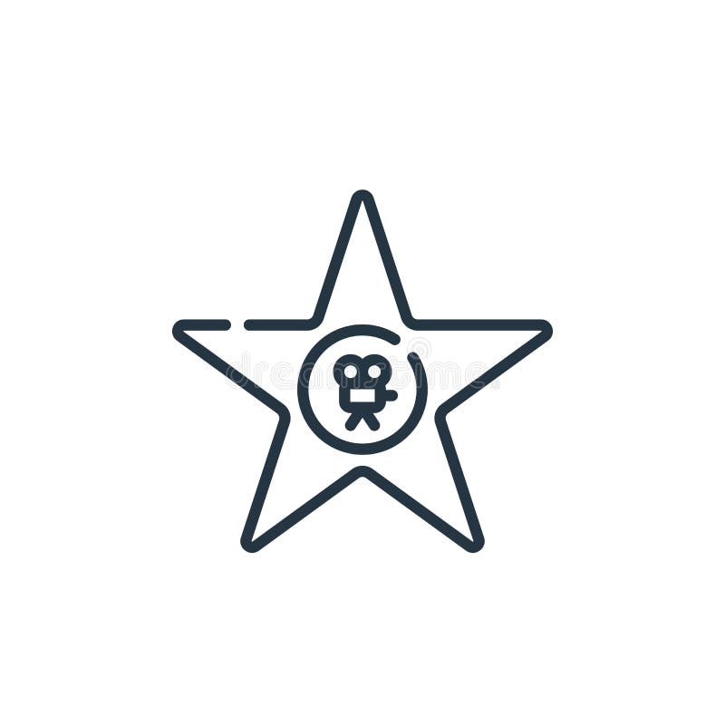 Walk of Fame Vector Icon. Walk of Fame Editable Stroke Stock Vector ...