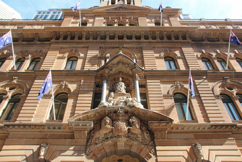 Hall (former Post Office) in Sydney - Australia Stock Image - Image of ...