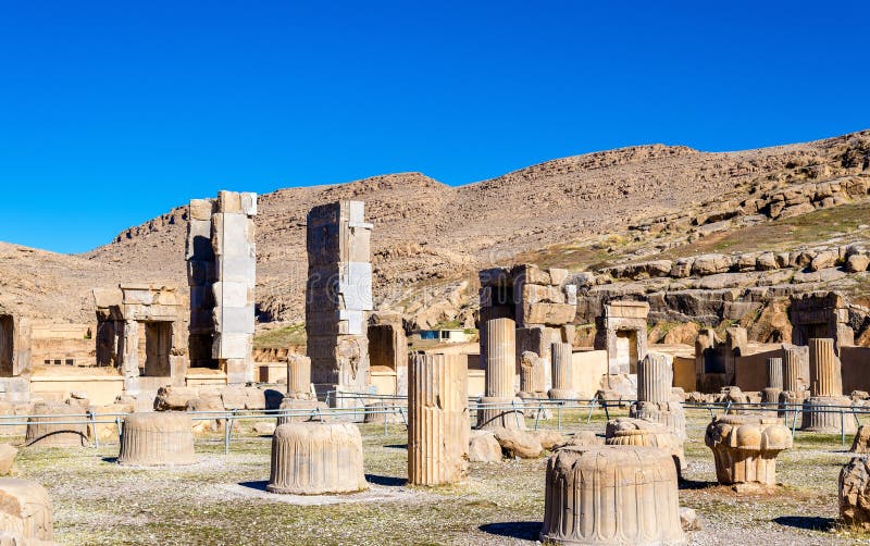 Hall Of Hundred Columns In Persepolis, Iran Stock Photo - Image: 67165886