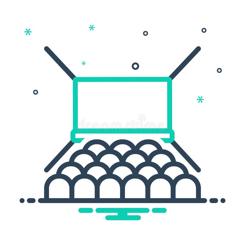 Mix Icon for Hall, Conference and Desk Stock Vector - Illustration of ...