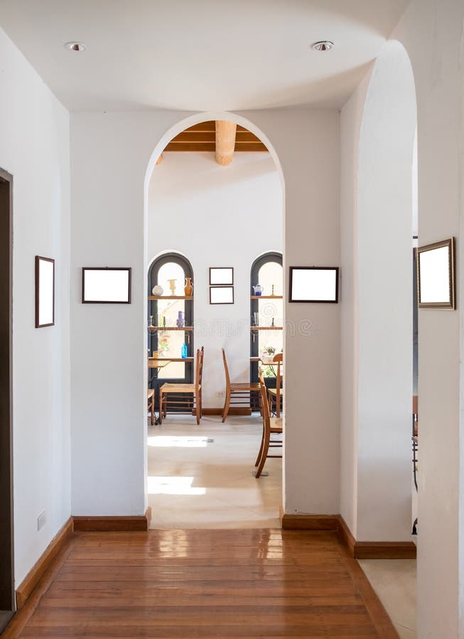 Hall Interior Arch Antique Vintage Stock Image - Image of history ...