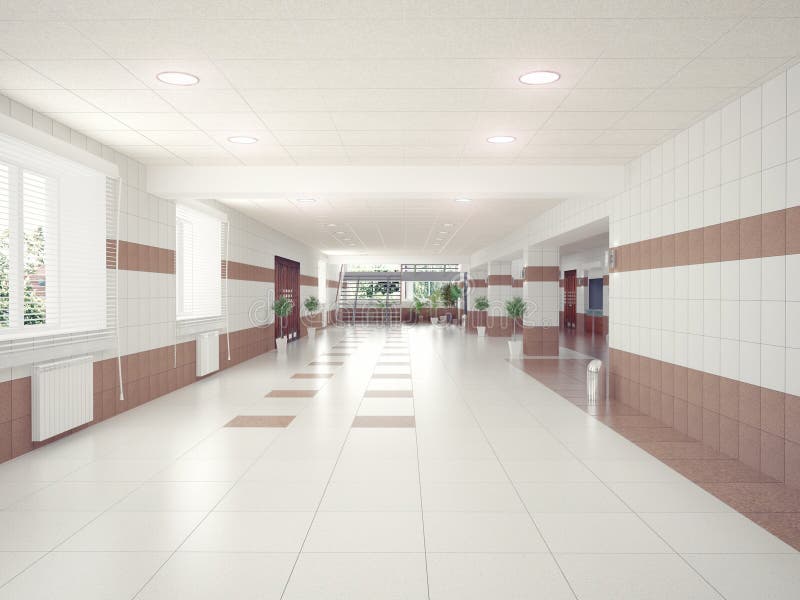 Hall interior stock illustration. Illustration of corporate - 33214415