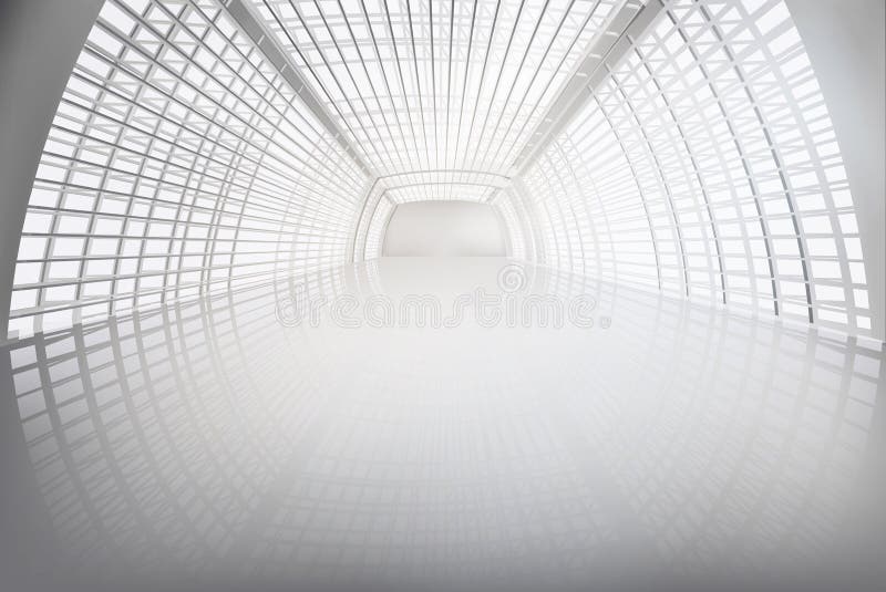 Hall, Large Space. Vector Illustration. Stock Vector - Illustration of ...