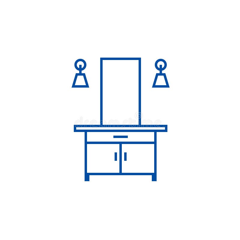 Hall Line Icon Concept. Hall Flat Vector Symbol, Sign, Outline ...