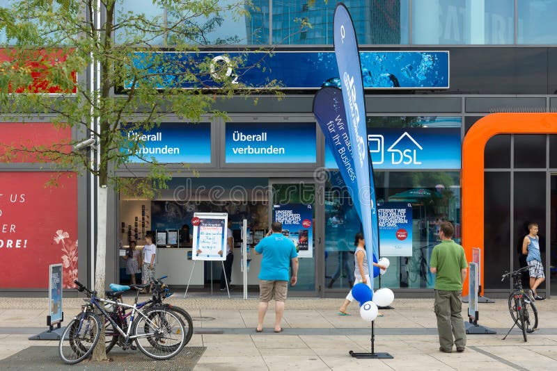 Hall of Mobile Operator O2 at Alexanderplatz Editorial Photo - Image of ...