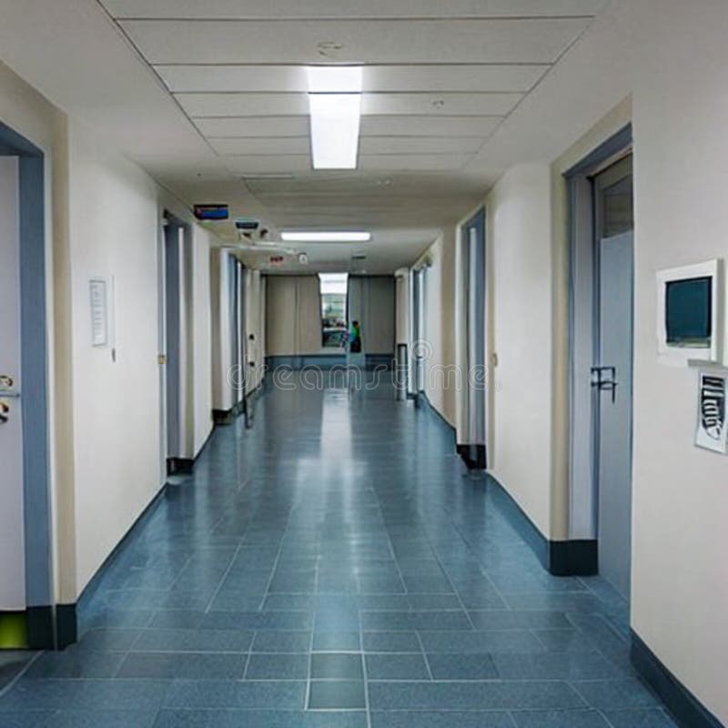 Hall of a Modern Hospital. Interior Stock Photo - Image of lobby ...