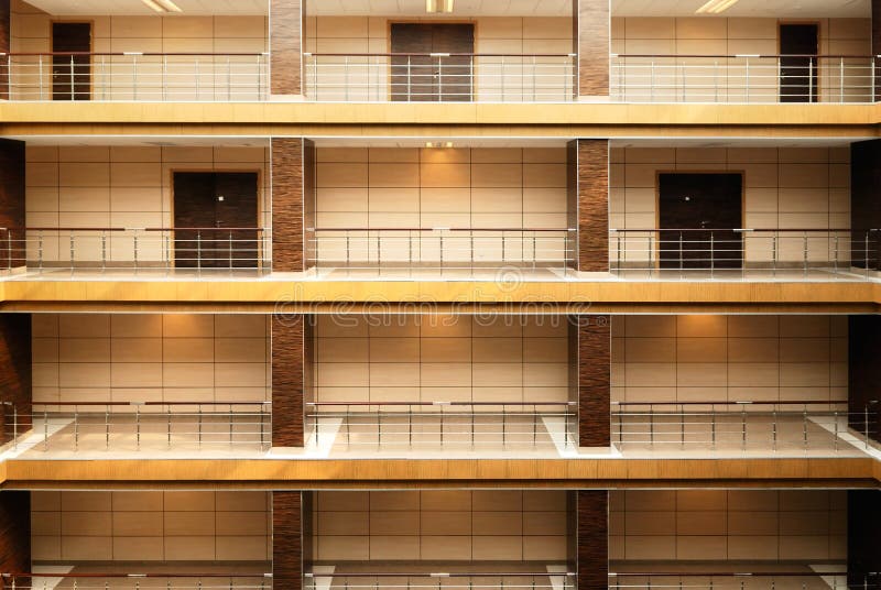 Hall in Modern Office Building Stock Image - Image of open, hall: 6863485