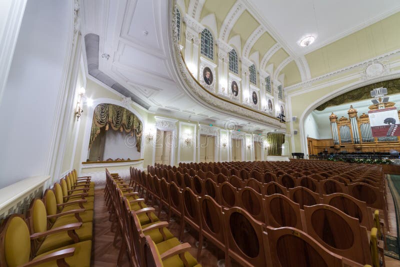 Hall of the Moscow Tchaikovsky Conservatory Editorial Stock Image ...