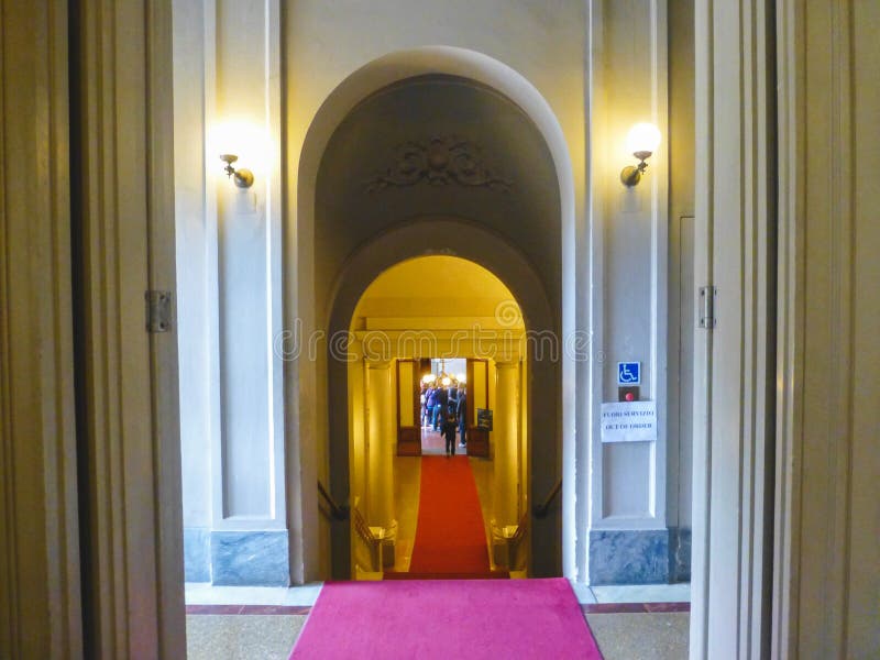 Hall of a Museum in the City of Florence, Italy Stock Photo - Image of ...