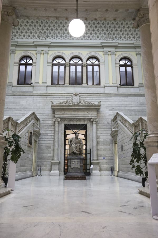 Hall of the National Library of Spain Editorial Photography - Image of ...