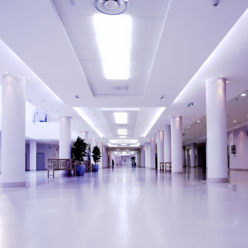 Hall of office centre stock photo. Image of interior, hallway - 7843198