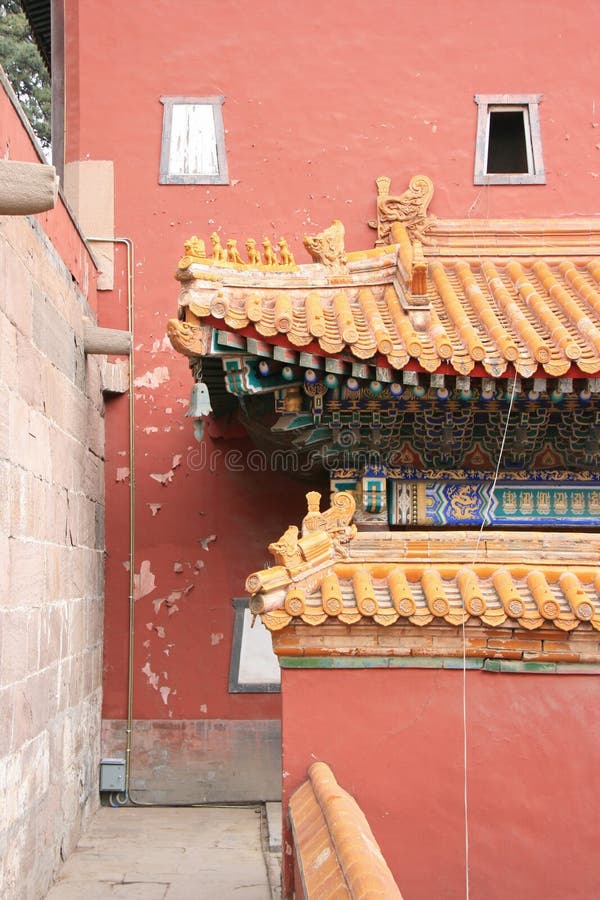 Hall at the Puning Temple in Chengde (china) Stock Photo - Image of ...