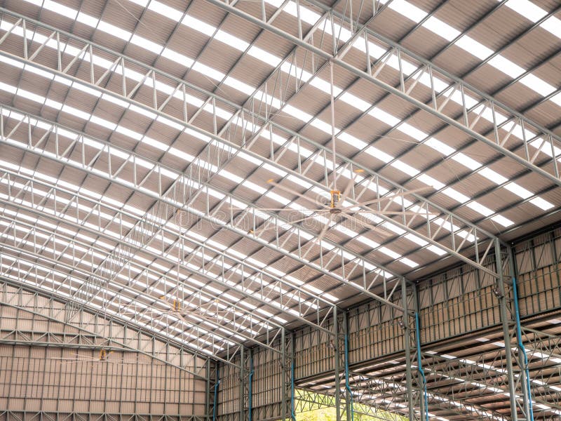 Hall Roof Steel Structure the Modern Design Stock Photo - Image of ...