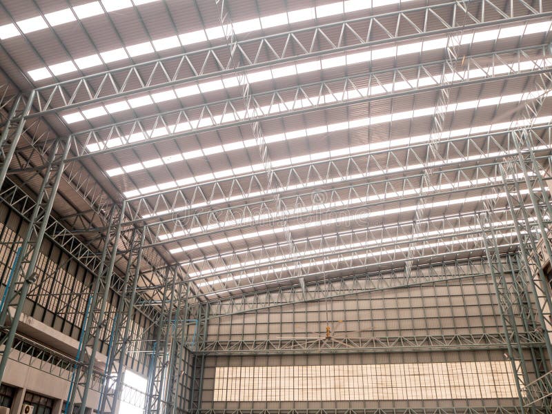 Hall Roof Steel Structure the Modern Design Stock Image - Image of ...